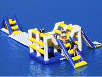 China Giant commercial inflatable water park floating island Inflatable aqua park for sale