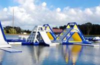 China Amusement floating Inflatable Water Park Equipments inflatable water game for sale
