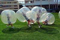 China Digital Printing Inflatable Bubble Football Waterproof 0.7 mm TPU Material for sale