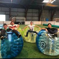 China Abrasion Resistance Inflatable Bubble Football 0.8mm - 1mm TPU Body Zorb Ball for sale
