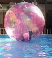 China Mixed Color Aqua Inflatable Water Walking Ball Diameter 2 M 1.00mm TPU Material for sale