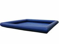 China 0.6 mm / 0.9 mm Pvc Plastic Blue Inflatable Swimming Pools Portable Above Ground for sale
