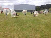 China Red / Blue / Orange Inflatable Bubble Ball Soccer 1.00 Mm TPU Buddy Bumper Ball for sale