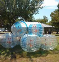 China Leisure Centre Inflatable Zorb Ball Green / Yellow Inflatable Bubble Football for sale