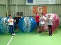 China 1.00mm TPU Material Inflatable Bubble Soccer / Bubble Football With Logo Printing for sale