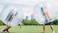 China CE Certification Various Size Inflatable Bubble Football With Lovely Appearance for sale
