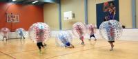 China Human Sized Inflatable Bubble Soccer Ball / Hamster Ball Transparent Durable for sale