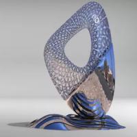 China Customized Company Logo Decorative Metal Sculpture Bronze 316 Sign for sale
