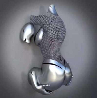 China 316 304 Steel Sexy Body Home Decor Sculptures For Hanging On The Wall for sale