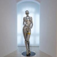 China Window Display Shop Decorative Metal Model Props Human Figure Sculpture for sale