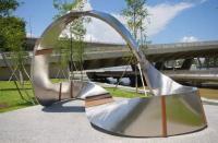 China Large Outdoor Metal Mirror Polished Forged Stainless Steel Sculpture for sale