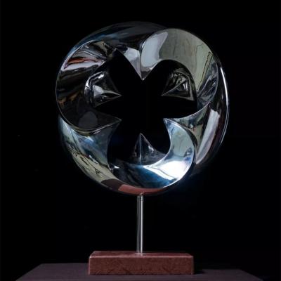 China Hotel Table Top Stainless Steel Statue Decoration Home Decor Sculptures for sale