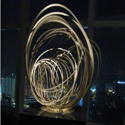 China Large Size Stainless Steel Home Decor Sculptures High Class Luxury Style for sale