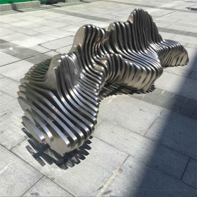 China Garden Large Statue Metal Abstract Mirror Art Stainless Steel Sculpture for sale