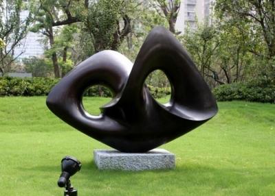 China Hotel Customized Outdoor Stainless Steel Abstract Ribbon Metal Sculpture for sale