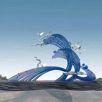 China Glossy Famous Art Modern Abstract Metal Sculptures For Outdoor Ornament for sale
