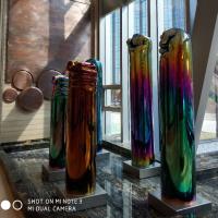 China Hotel Modern Stainless Steel Art Sculptures Electroplating customized for sale