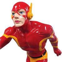 China Super Man Iconic Custom Wood Sculpture Fiberglass 200cm For Window Display for sale