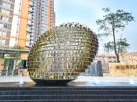China Egg Large Outdoor Stainless Steel Sculptures Customized For District Entrance for sale