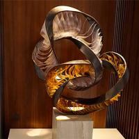 China Mirror Bush Indoor Abstract Modern Sculpture Twisted For Display for sale