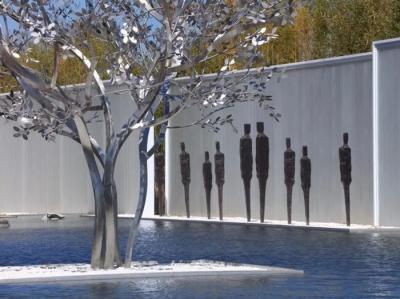 China Landscape 316L Stainless Steel Tree Sculpture Outdoor Metal Customized Size for sale