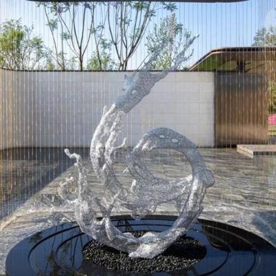 China Urban Street Art Decorative Metal Sculpture Modern Stainless Steel Handmade for sale
