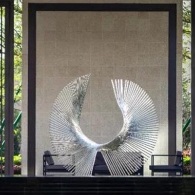 China Outdoor Abstract Decorative Metal Sculpture Stainless Steel For Yard for sale