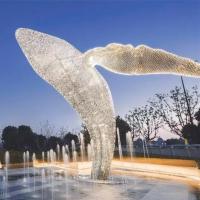 China Abstract Whale Garden Animal Sculptures Outdoor customized For Display for sale