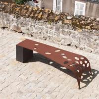 China OEM Corten Steel Sculpture Furniture Art / Outdoor Decorative Chair For Park for sale