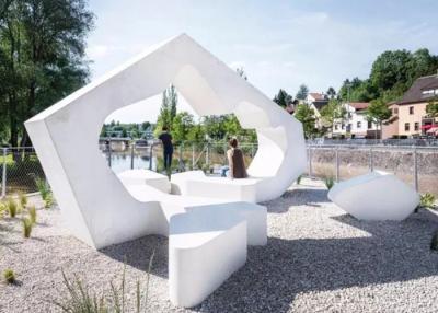 China Large Seat Fiberglass Outdoor Statues Art Modern Abstract For Yard for sale