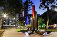 China Handmade Stainless Steel Sculptures Plaza Large Outdoor Metal Sculptures for sale