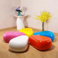 China Petal Shape Modern Art Stone Sculpture Fiberglass Furniture Customized for sale