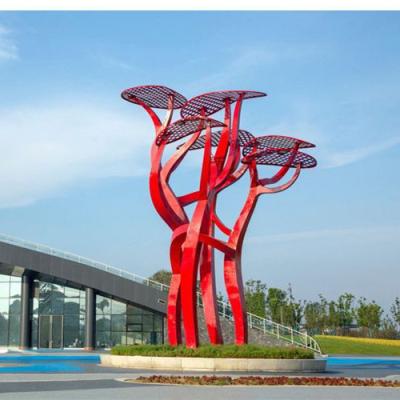 China Traffic Circle Large Metal Outdoor Sculpture Abstract Decorative For Garden for sale
