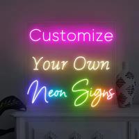China Energy Savings LED Neon Sign Square  Neon Flex Signs Board Cut By Shape for sale