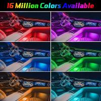 China LED Chips Car Ambient Lights APP Keyboard Control Wireless Ambient Lighting for sale
