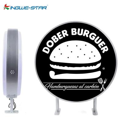 China Outdoor Logo Double Sided Backlit Light Box Neon Lighting Box for Advertising for sale