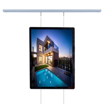 China Aluminium Real Estate Display Light Box Frame Backlit Acrylic Advertising Crystal Lightbox for sale