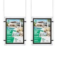 China Waterproof Real Estate Backlit Poster Advertising Hanging Slim Photo Picture Led Light Box Both Vertical and Horizontal Hanging AC100-240V for sale