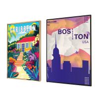 China Premium Glass LED Light Box Factory Wholesale Ultra Slim Advertising Light Boxes for sale