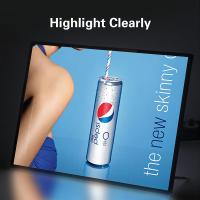 China Ultra-Thin Glass LED Light Box with High Definition Life Span 80000hrs Input Voltage DC12V DC24V for sale