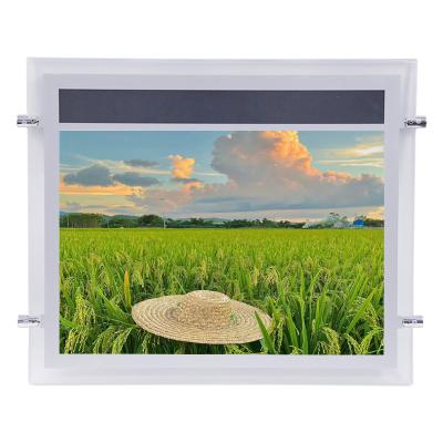 China SMD LED Crystal Light Box Silver Advertising Neon Box 2835 LED Strip Acrylic Panel for sale