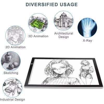 China High Brightness Led Tracing Light Pad 2835 Strips Single Side Suspension for sale