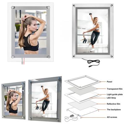 China BD-A4 Crystal LED Light Box for Replaceable Posters for sale