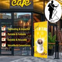 China Customizable Logo LED Display Banner Stand Advertising Light Boxes for sale
