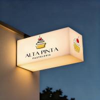 China Custom Personalized LED Advertising Light Box with UV Printed Designs and Waterproof Outdoor Use for sale