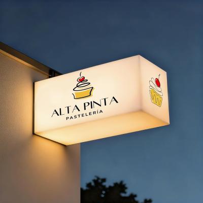 China Custom Personalized LED Advertising Light Box with UV Printed Designs and Waterproof Outdoor Use for sale