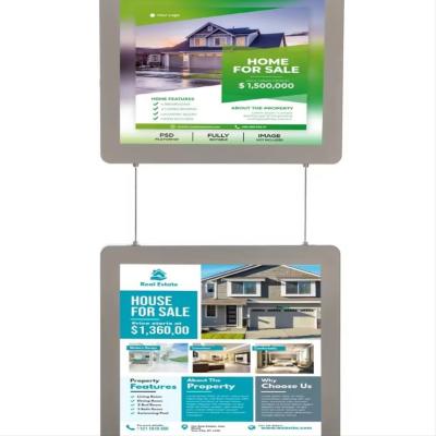 China Oem Led Double Side Ultra Thin Backlit Light Box Advertising Poster for sale