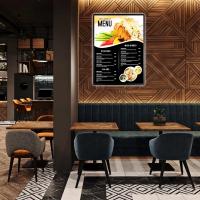 China LED Menu Poster Frame Advertising Light Box for Restaurant Cafes Store for sale