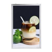 China Aluminum Frame Advertising Light Box with High-Brightness Light Guide Plate 3014 SMD LED and 18mm Ultra Thin Design for sale