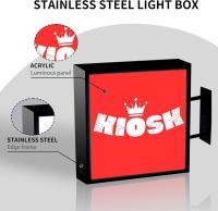 China Custom Double-Sided Waterproof LED Lightbox with 100,000 Hours LED Lifespan for Outdoor Advertising for sale
